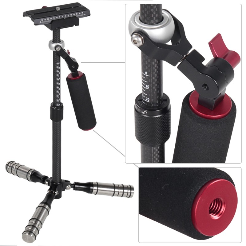 Steadycam estabilizador de mano trípode para cámaras Dslr A38