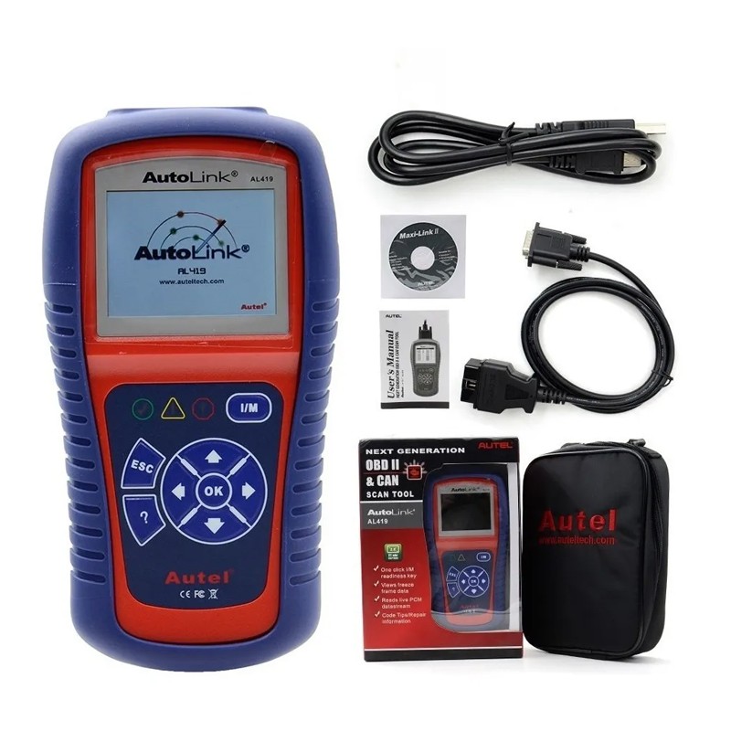 Escáner automotor Autel AL419 OBDII