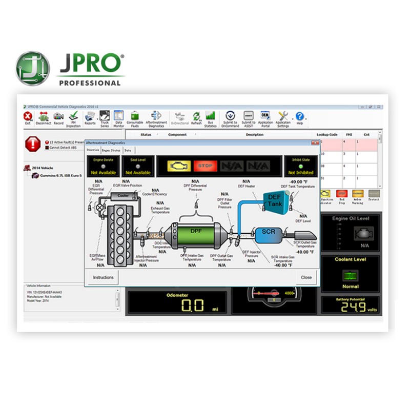 Escaner automotriz profesional Jpro Dla Noregon Camiones