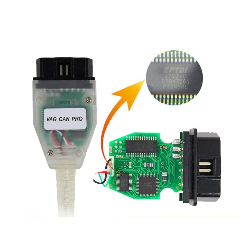 Escaner Automotriz Vag Can Pro Usb Dongle Última Versión