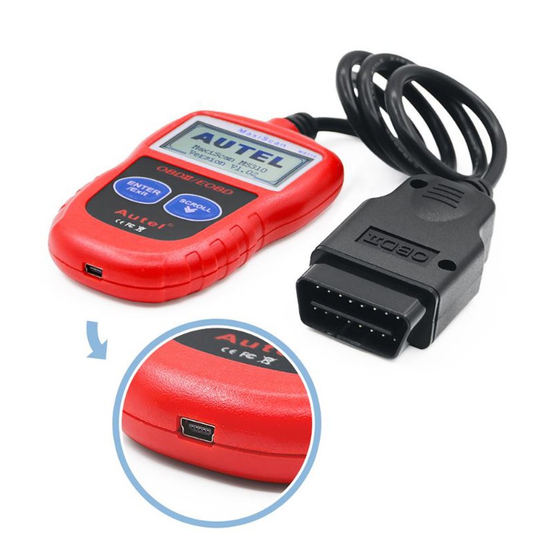 Escáner automotor Autel MS310 Maxiscan OBDII multimarca