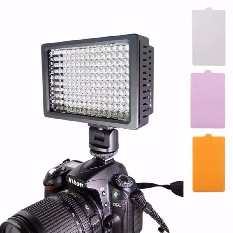Iluminador 160 Led Hd160 Fotografia Canon Nikon