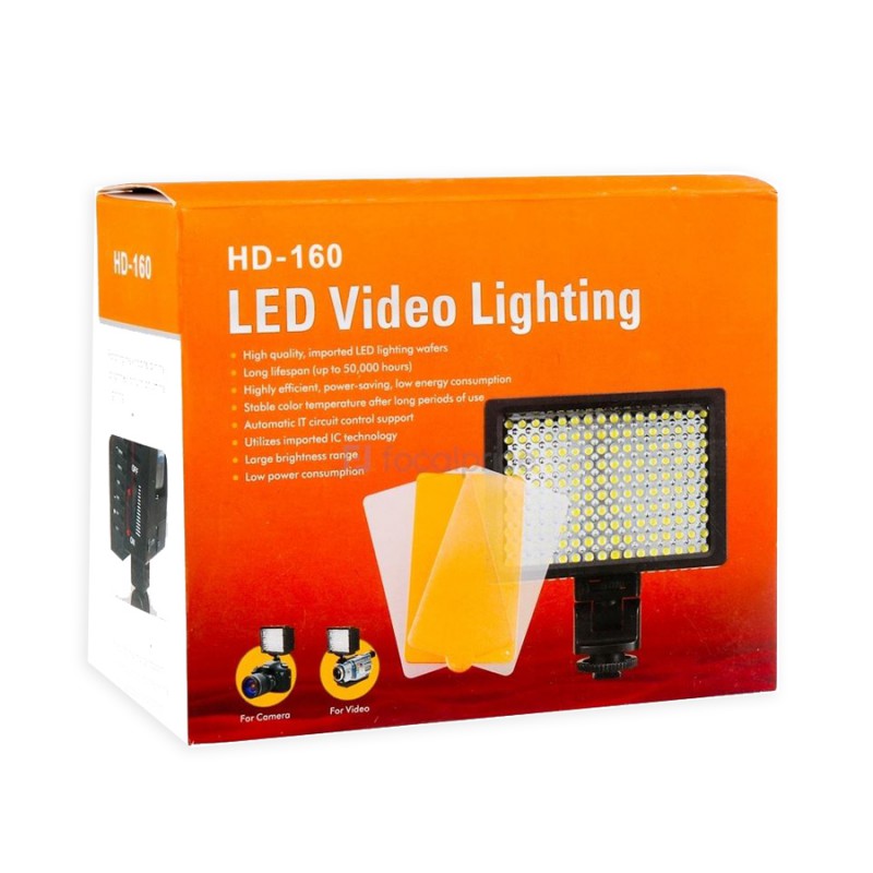 Iluminador 160 Led Hd160 Fotografia Canon Nikon