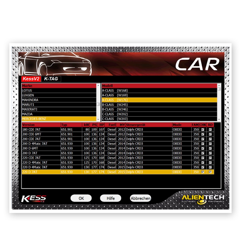 Programador Kess V2 HW 5.017 Chip Tuning OBD2