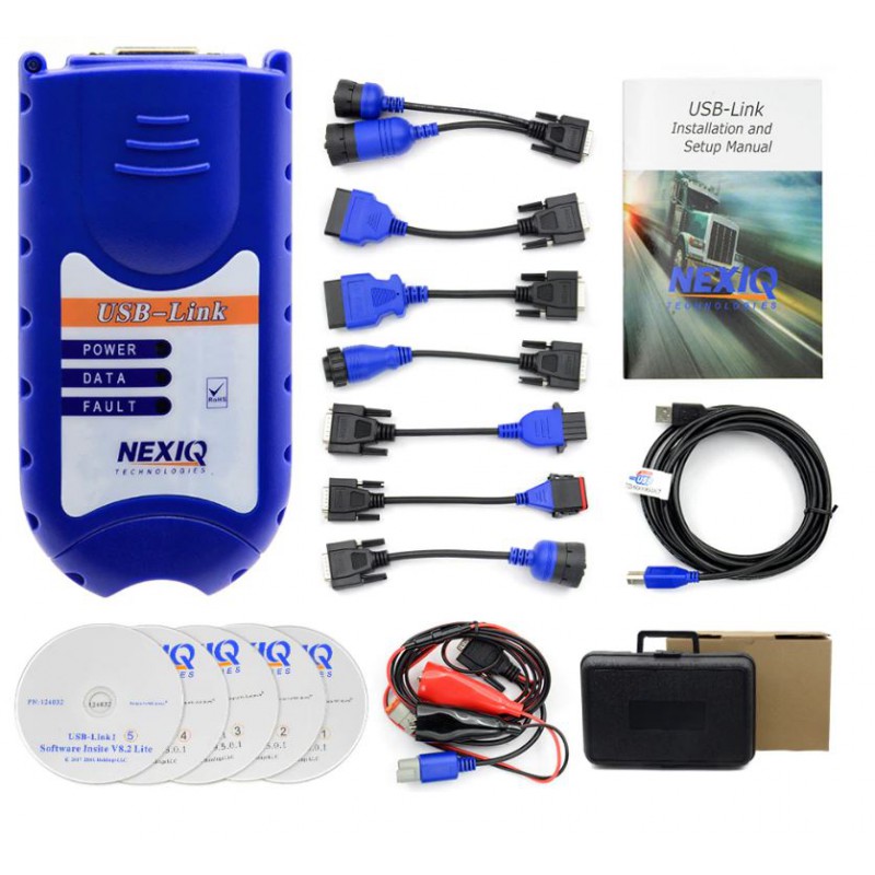 Escáner Camión Nexiq V1 Cummins New Holland Allison + Cables