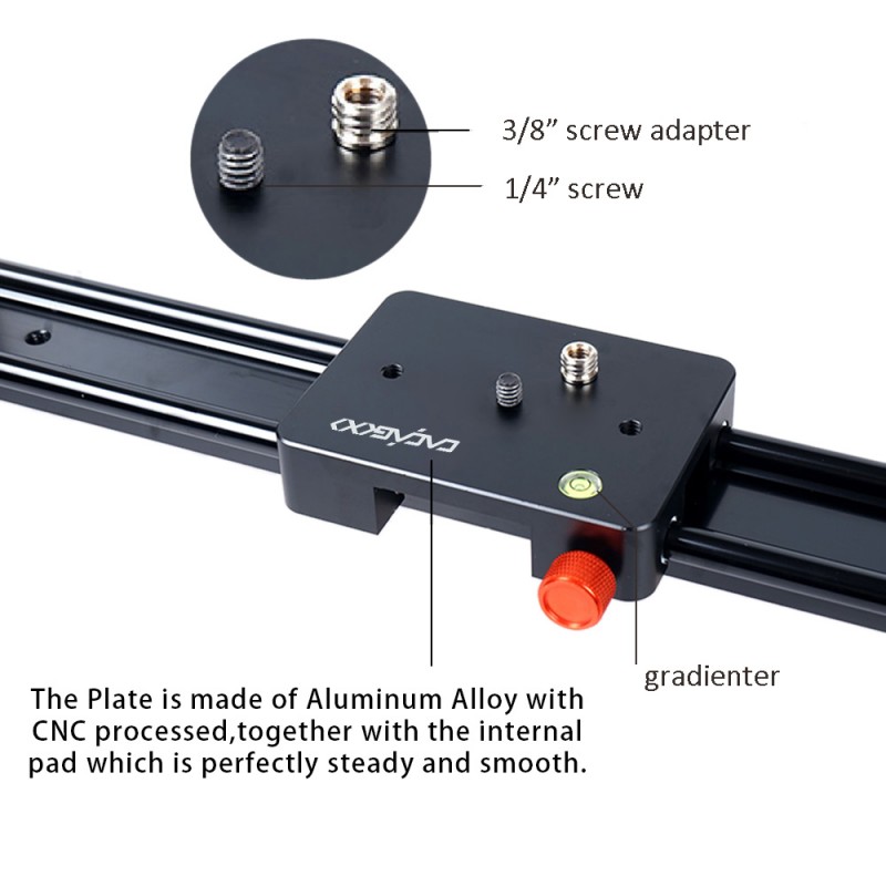Slider para Camara Doble Pista 80cm 32'' Canon Nikon Dslr