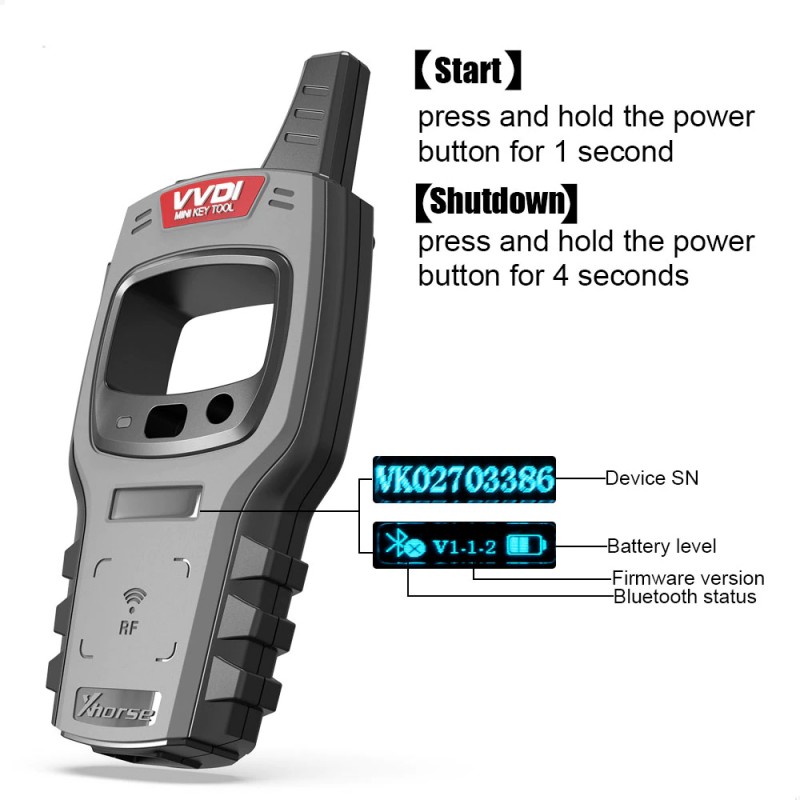 Clonadora de Llaves Vvdi Mini Key Tool Xhorse Transponder Id48