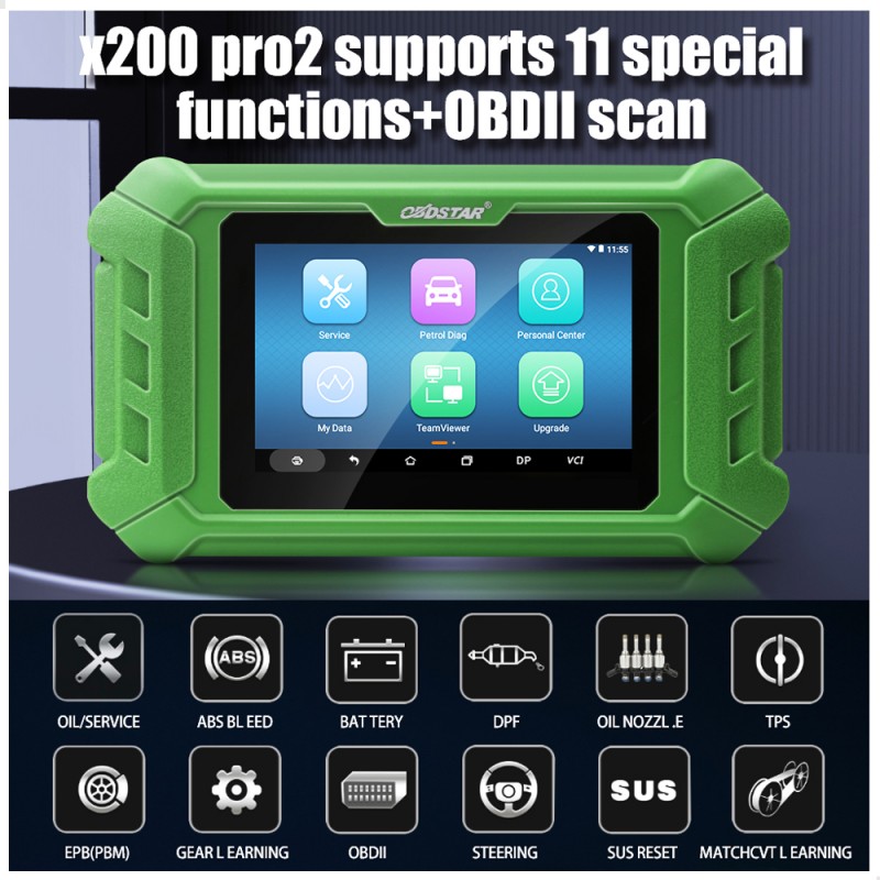 Escáner Obdstar X200 pro2 Herramienta para Restablecimiento de Aceite