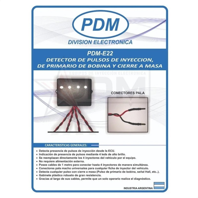 Detector de pulsos de inyección inyectores PDM E22