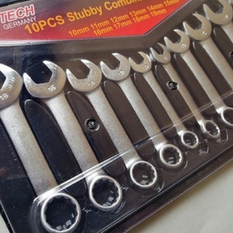Llaves Combinadas Cortas 10 Pzas 10 A 19 Mm Llaves Combinadas Cortas 10 Pzas 10 A 19 Mm ...