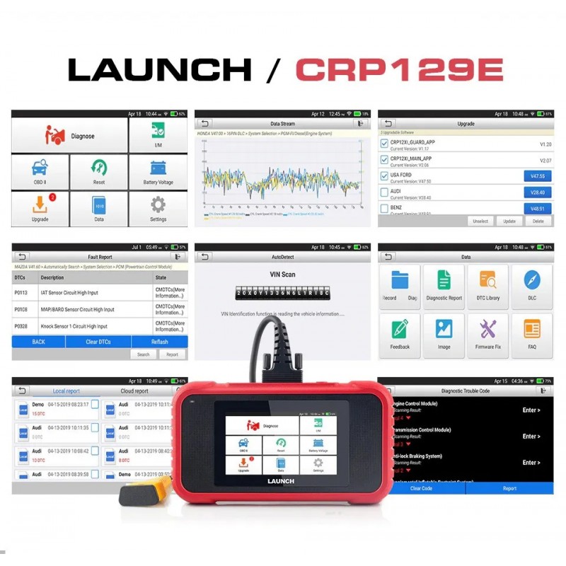 Scanner Launch Creader Crp129e Nuevo!! Obd2 Completo