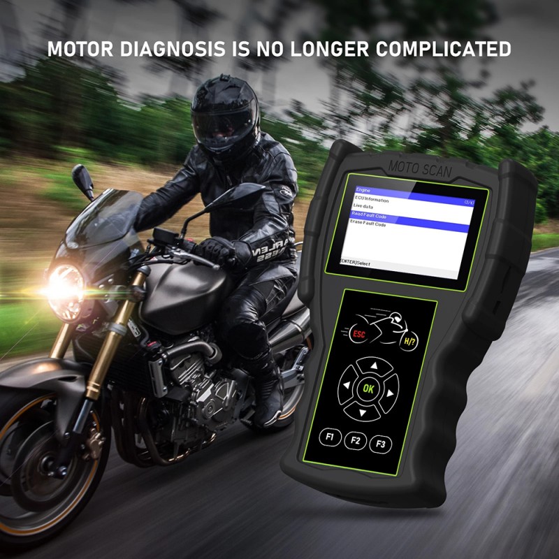Escaner Diagnostico Moto Motoscan Jdiag M100 Pro Full Cable