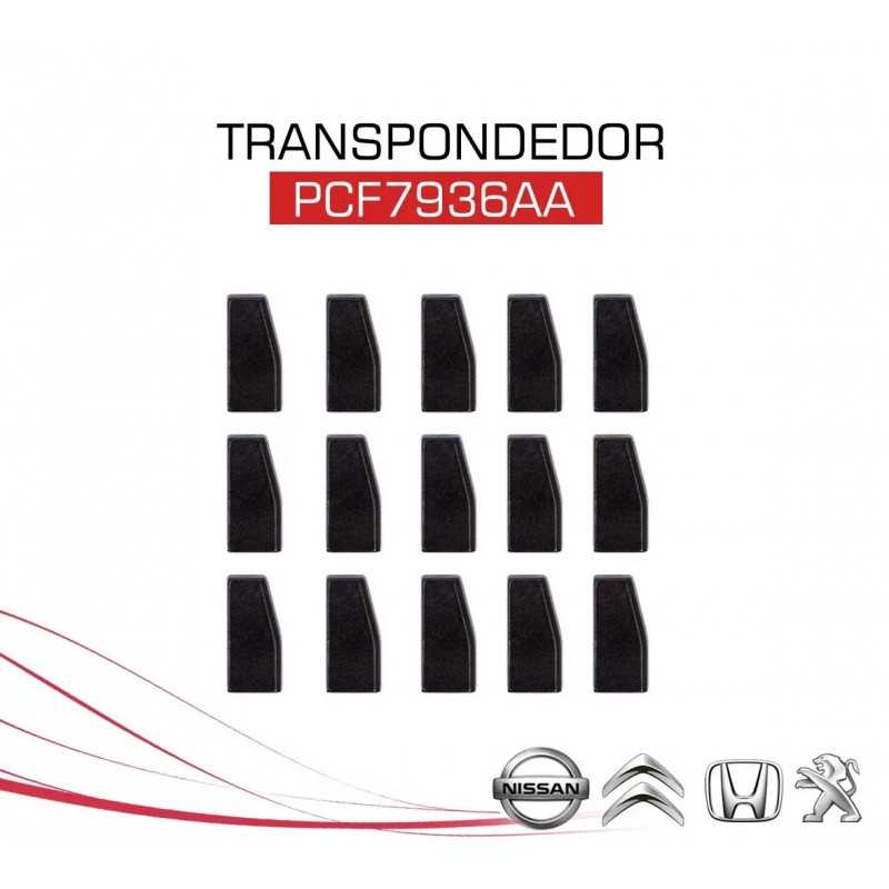 Transponder P/ Llaves Pcf7936aa Peugeot Citroen Honda Nissan