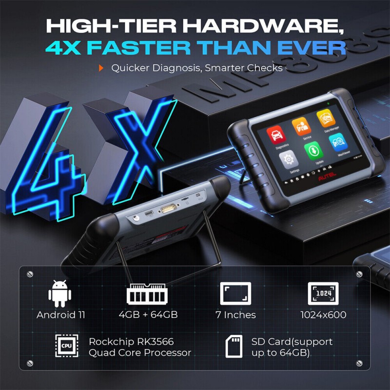 Escáner De Diagnóstico Autel Maxipro Mp808s Tpms 2023