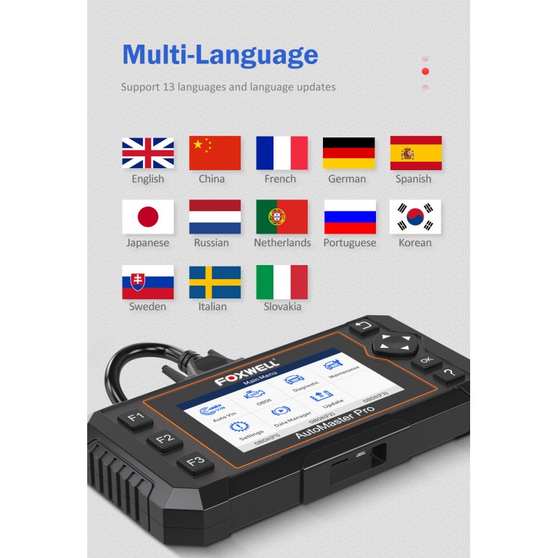 Scanner Automotor Foxwell Nt644 Elite Obd2 Srs Abs Dpf Sas
