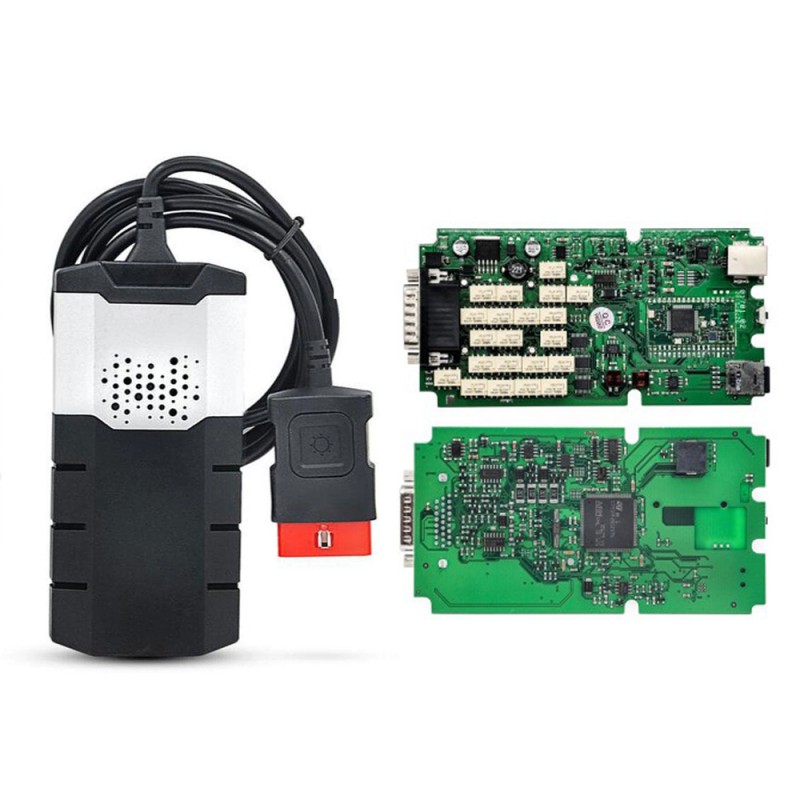 Escáner automotor Delphi DS150 V 2018.0 + kit 16 cables adaptadores ...